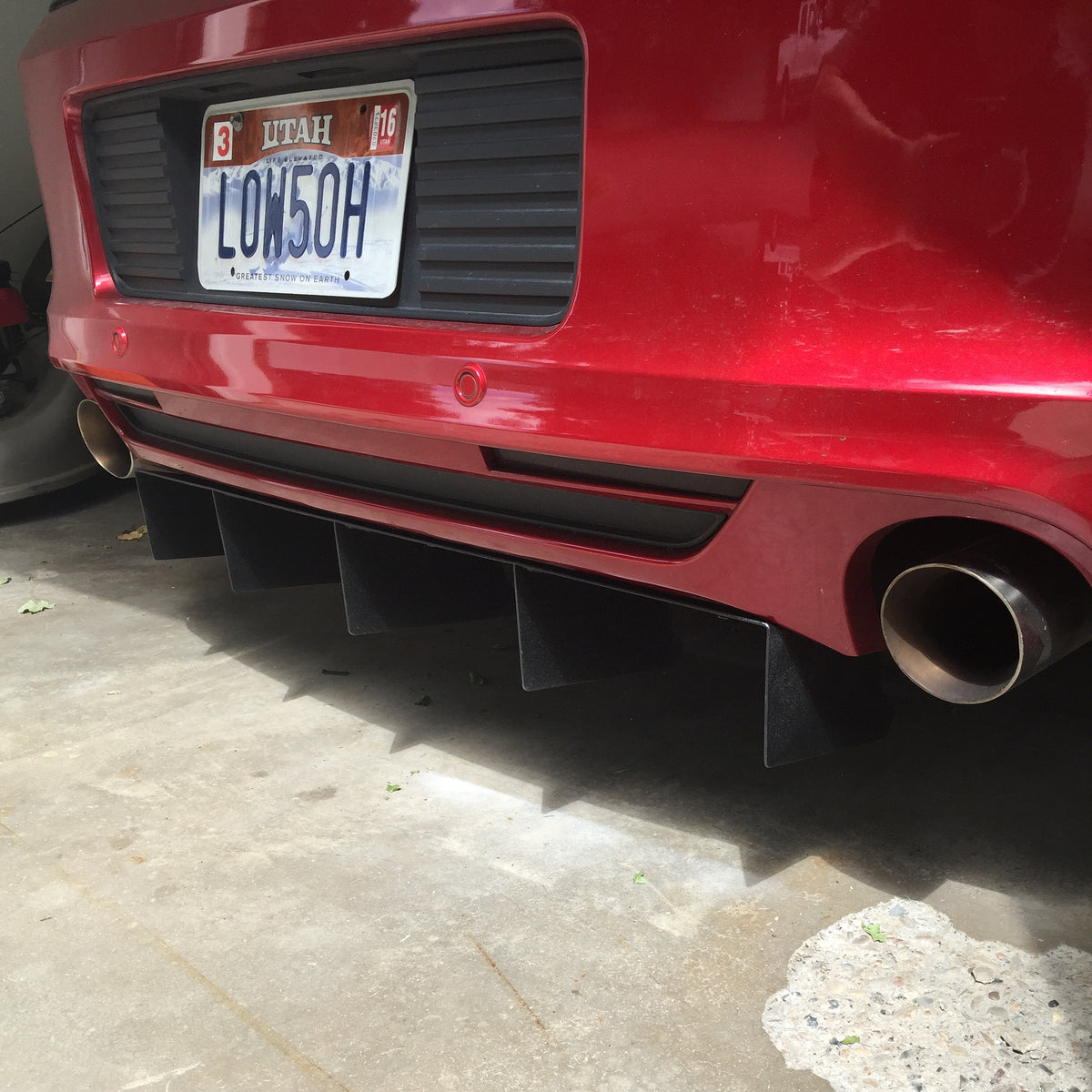 FORD Mustang Rear Diffuser 2010-2014 (STOCK BUMPER) – DiffusersandMore